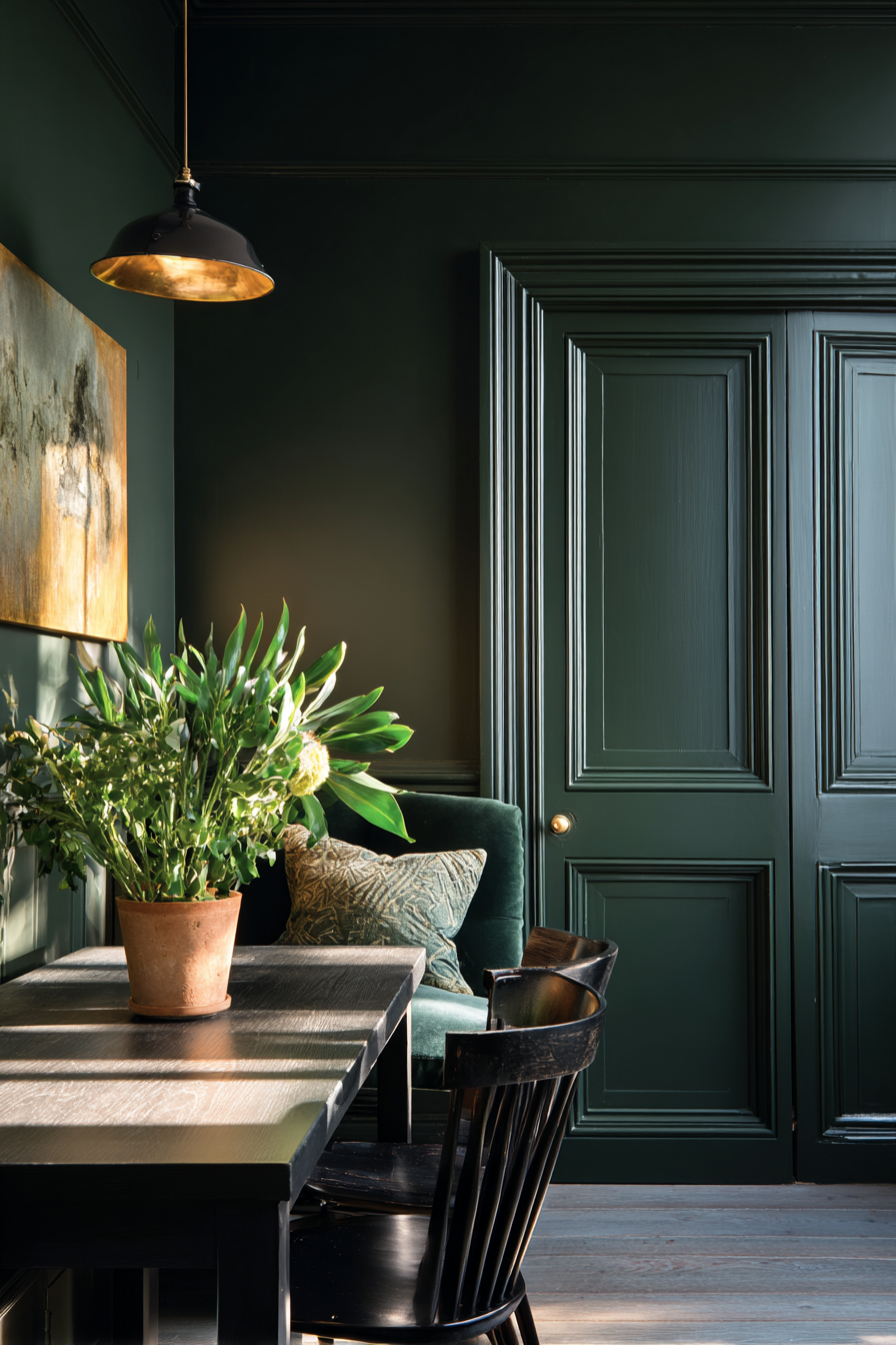 14 Dark Green Paint Colors Designers Are Loving Right Now - paintzine.com